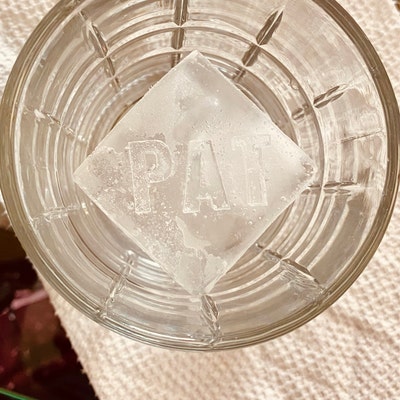 Custom Ice Mold, Letter Ice Cubes, Monogram Ice Mold, Personalized ...