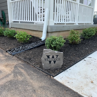 Family Name Stone Engraved Rock Personalized Gift Wedding Gift Garden ...