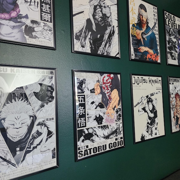 Jujutsu Kaisen Anime Poster Print, JJK Manga Artwork Japanese Home ...