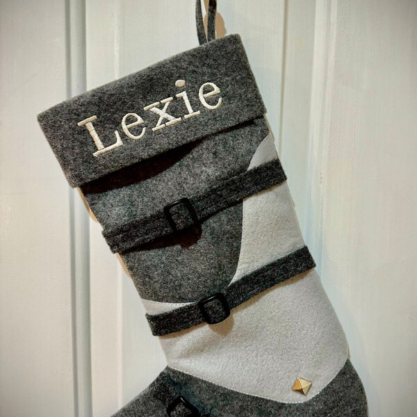 Ski Boot Stocking With FREE Embroidered Name - Etsy