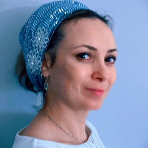 Amazing Soft Blue White Headscarf TICHEL, Hair Snood, Head Scarf, Head ...