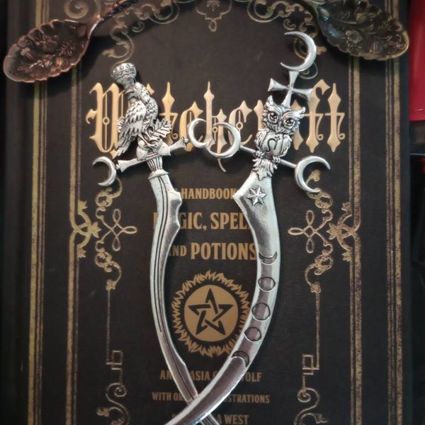 The Lilith Hair Dagger, Witch Hair Stick, Witch Hair Sword, With Athame ...