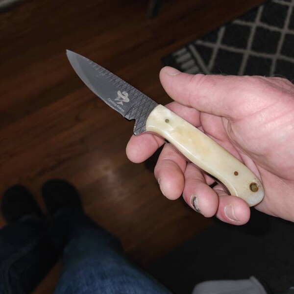 Custom Hand Made Full Tang Hoof Rasp Steel Cowboy Knife,gift for ...