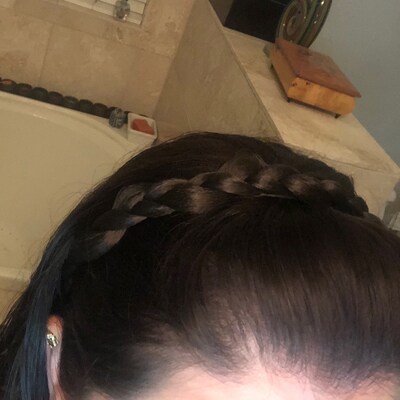 Fake Hair Headband Hairband Braided Hair Head Band Plait Unique Hair ...