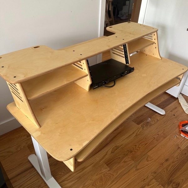 12U Recording Workstation UNFINISHED MDF/ Unfinished/diy/ Recording ...