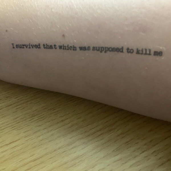 Custom Quote Temporary Tattoo - Quote Tattoos for Women - Etsy