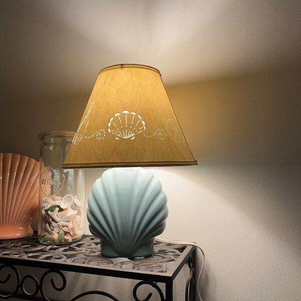 Small Lampshade-seashell Lampshade-lamp Shade-paper Lampshade-seashells ...