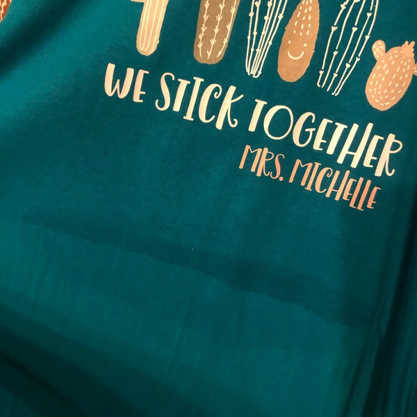 Cactus Team Teacher Shirts | Any Grade Team | Kindergarten Team ...