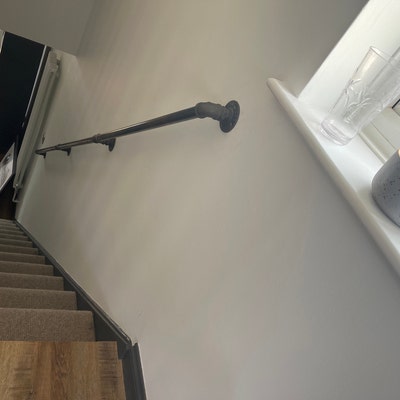 Industrial Vintage Stair Handrail Rustic Cast Iron Bannister With ...