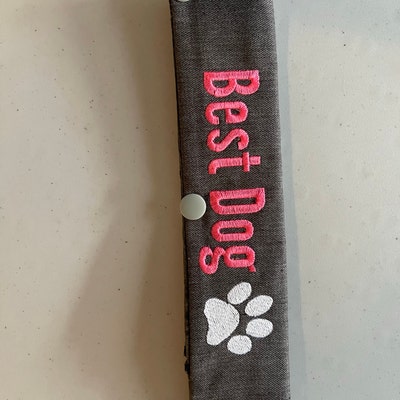 Leash Sleeve or Collar Wrap, Your Text Here, Customizable, Custom ...