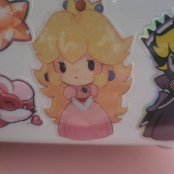 Paper Mario TTYD Peach Vivian Boo Laminated Sticker Set - Etsy
