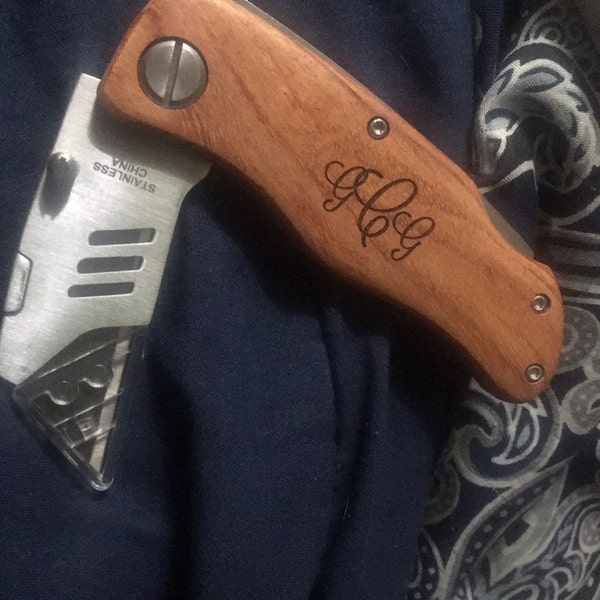 Personalized Utility Knife Including Monogram & Engraving Options With ...