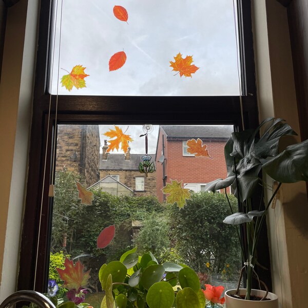 Autumn Leaves Window Stickers, Autumnal Leaves Window Sticker, Autumn ...