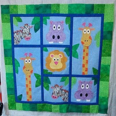 Blake's Jungle Quilt Pattern PDF Baby Quilt PDF Child Quilt PDF Quilt ...