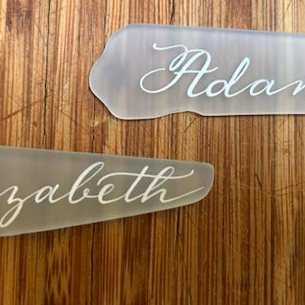 Sea Glass Table Signs With Acrylic Stands - Etsy