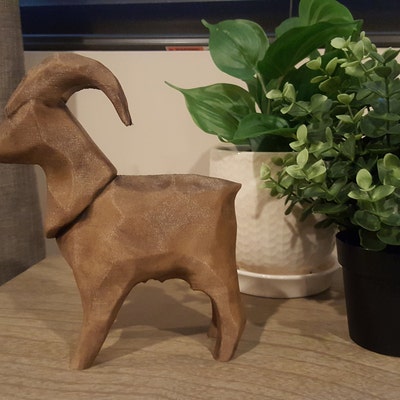 3D Printed Hand-painted Goat of Warding Statue Figure Inspired by ...