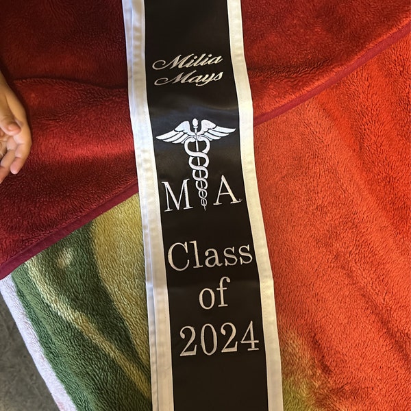Medical Assistant Grad Stole - Etsy