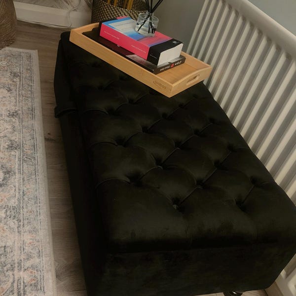 Handmade Chesterfield High End Upholstered Footstool Footrest Ottoman ...