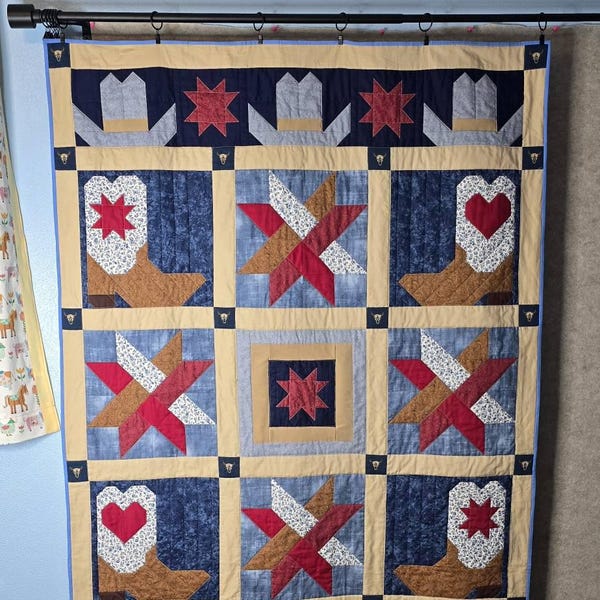 62"x45" Southern Kicks Quilt Pdf Pattern - Etsy