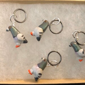 Pigeon Stitch Markers Flock of 4 - Etsy