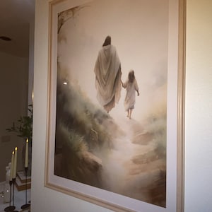Follow Me Jesus, Jesus Walking Art, Bible Art, Christian Art, Jesus ...