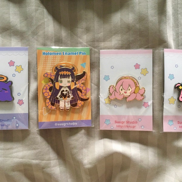 Hololive Vtuber Tako Ina Ninomae Ina'nis Takodachi Enamel Pin, Fan ...