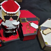 SANTA BOX Card SVG Instant Download Svg Project for Cricut, Scanncut ...