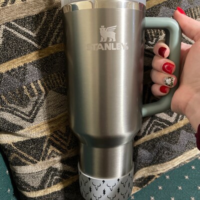 Pink and Turquoise Western Stanley Topper, Western Stanley Top - Etsy