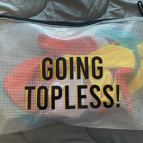 Small Bikini Pouch - Personalized Small Bikini Pouch, Initials or Name ...