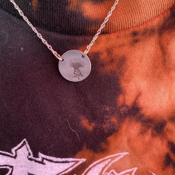 Scottish Thistle Necklace, Thistle Jewelry, Scotland Jewelry, Scottish ...