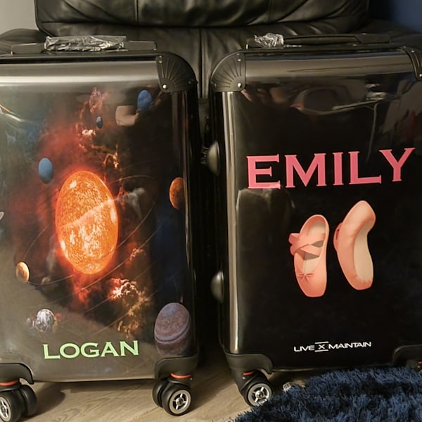 Personalised Upload Your Logo Suitcase | Cabin Suitcase | Custom ...