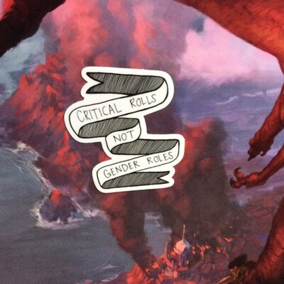 Critical Rolls Not Gender Roles Equality Human Rights Feminism Nerd D&D ...