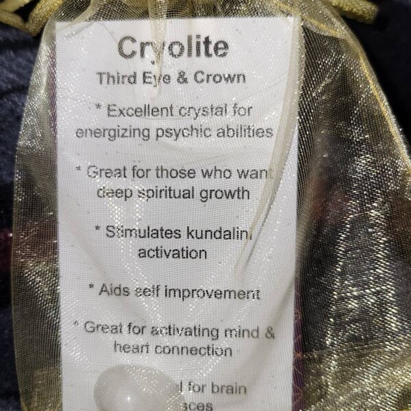 Cryolite - Tumbled - 1 Stone - Etsy