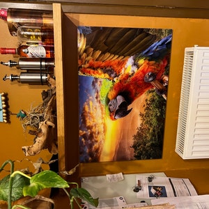 Beautiful Stained Glass Effect Wall Art, HD Digital Print on Glass ...