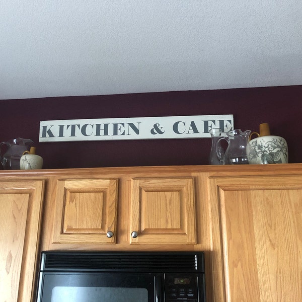 Kitchen Signs. 4 Foot. Kitchen and Cafe Sign. Rustic Signs. Primitive ...