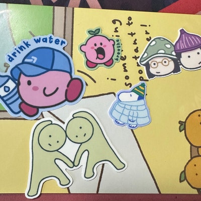 Pink Blob Self-care Stickers Vinyl Waterproof Stickers for Bullet ...