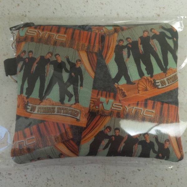 NSYNC No Strings Attached Inspired Handmade Zippered Cotton Fabric Coin ...