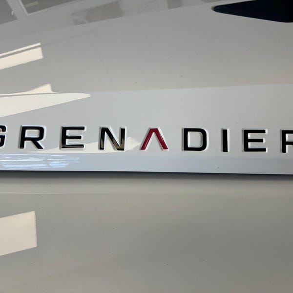 Ineos Grenadier Lambda & Logo Inlays. Custom Hood and Back Door Included. Mix and Match. - Etsy