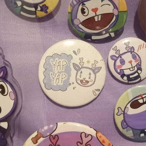 Customizable Pinback 37mm Button Yap Meme - Etsy