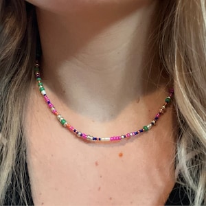 Summer Seed Bead Necklaces Trendy Jewelry Beaded - Etsy