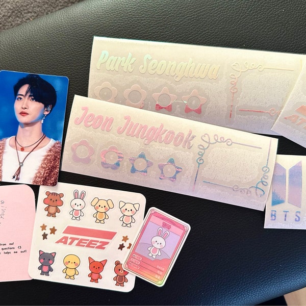 KPOP PHOTOCARD BINDER Decal Stickers - Etsy