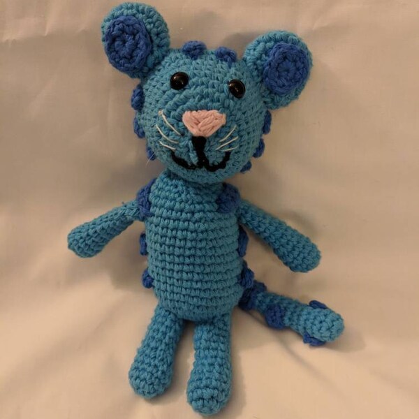 PATTERN PDF Blue Tiger Crochet Doll Pattern Amigurumi - Etsy
