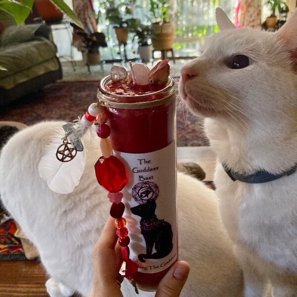 Bast Goddess. Bastet Candle. Bastet Ritual Candle. Family Candle. Joy ...