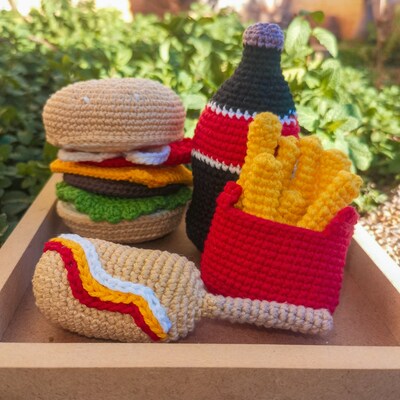 25 Fast Food Crochet Pattern Bundle EBOOK PDF Knotmonsters - Etsy