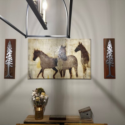 Lighted Garden Column Garden Pillar Steel Metal Art / - Etsy