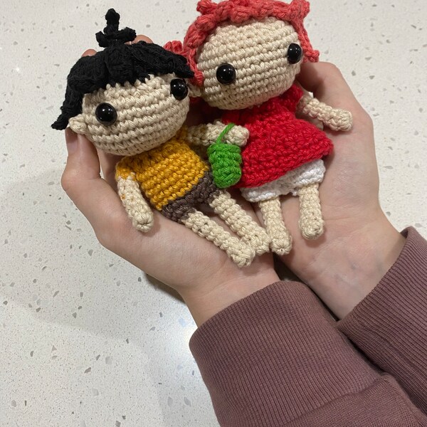 PDF: Ponyo & Sosuke Amigurumi - Crochet Pattern by Crochelandia - Etsy