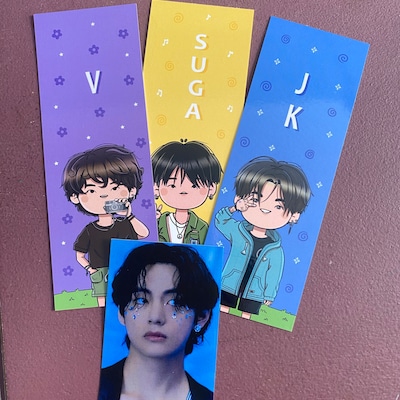 Bts Bookmarks / Rm / Jin / Suga / Jhope / Jimin / V / Jk - Etsy
