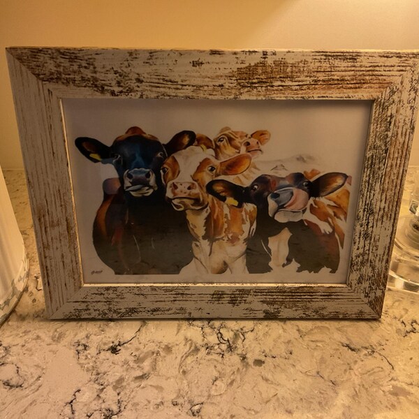 Farmhouse Calf Trio Farmhouse Kitchen Sign | Rustic Distressed | 11"x9 ...