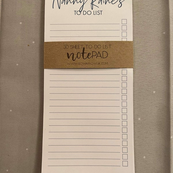 Handmade To-do List Notepad, Monochrome, A5 Pad, Christmas Stocking ...