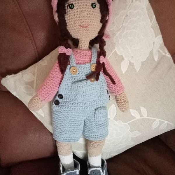 Crochet Doll Pattern, Mila Doll, Amigurumi Doll Pattern, PDF in English, French, Spanish. - Etsy